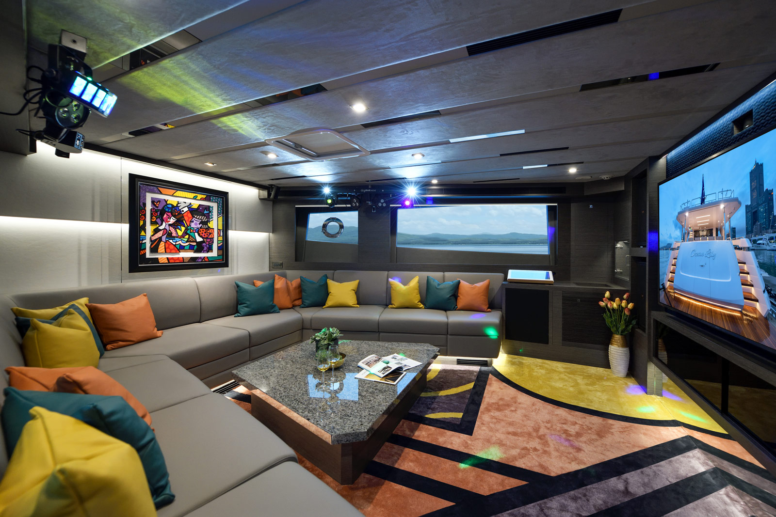 Party Time Onboard The Most Unique Horizon Fd Series Yacht To Date